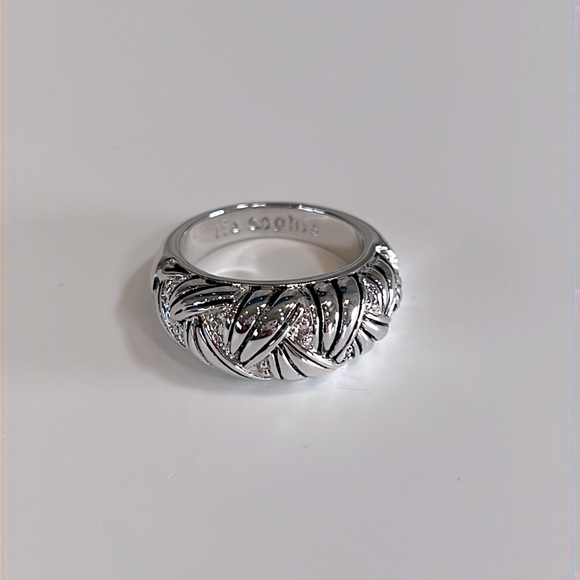 Lia Sophia | Jewelry | Lia Sophia Braided Silver Ring Size 6 | Poshmark